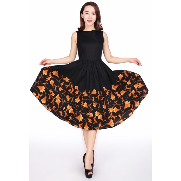 Dresses | Pin Up Fall Swing Dress | Poshmark